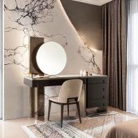 China Italian Dressing Table Luxury Bedroom Furniture Modern Creative Design Villa Use Stand for sale