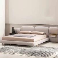 China Italian Design Double Wooden Bed Master Bedroom Modern Custom Style Home for sale