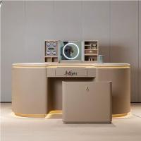 China Light Luxury Solid Wood Makeup Vanity Adjustable Dressing Table Modern Italian for sale