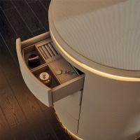 China Light Luxury Solid Wood Makeup Vanity Adjustable Dressing Table Modern Italian for sale