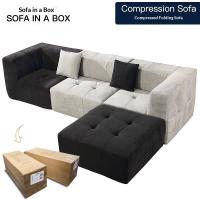 China Creamy Style Sofa Set Luxury Living Room Furniture Full Sponge Lamb Velvet Modern Sectional Sofa for sale