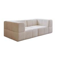 China Creamy Style Sofa Set Luxury Living Room Furniture Full Sponge Lamb Velvet Modern Sectional Sofa for sale