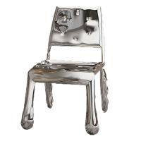 China Designer Lounge Chair Modern Outdoor Furniture Stainless Steel Art Light Metal Leisure Accent for Living Room for sale