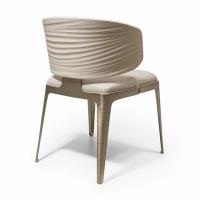 China European White Metal Dining Chair Luxury Dining Room Furniture PU Leather Cushion Stainless Frame for sale