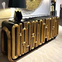China Solid Wood Storage Sideboard Modern Entryway Furniture Luxury Personalized Decorative Cabinet for sale