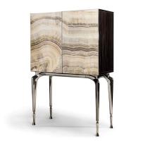 China Natural Agate Wine Cabinet Luxury Dining Room Furniture Italian Modern Multifunction Storage for sale