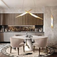 China Italian Creative Round Dining Table Set Luxury Dining Room Furniture Solid Wood Modern Style for sale
