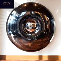 China Circular Wall Mounted Wine Cabinet Luxury Dining Room Furniture Stainless Steel Expandable Globe Decor for sale
