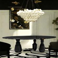 China Customized Irregular Marble Dining Table Luxury Dining Room Furniture Modern Designer High End for Home for sale