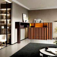 China Foldable Solid Wood Wine Cabinet Luxury Bar Furniture Designer Modern Creative Storage for sale