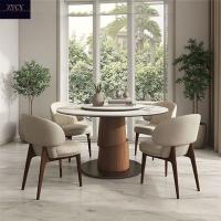 China Metal Turntable Marble Dining Table Modern High End Luxury Furniture for Home Restaurant for sale