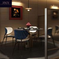 China Italian Modern High End Solid Wood Suede Dining Chair Metal for Home Office Hotel for sale