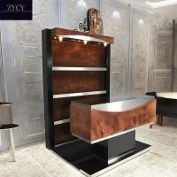 China Customizable Stainless Steel Wine Cabinet Modern Solid Wood High End Luxury Bar Storage for sale