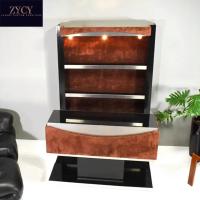 China Customizable Stainless Steel Wine Cabinet Modern Solid Wood High End Luxury Bar Storage for sale