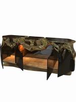 China Italian Luxury Solid Wood Dining Cabinet Modern Entryway Furniture Multifunction Eco Friendly Storage for sale