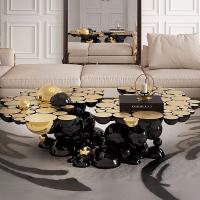 China Stainless Steel Irregular Bubble Tea Table Luxury Living Room Furniture Decorative Coffee Table Italian Design for sale