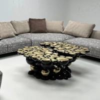 China Stainless Steel Irregular Bubble Tea Table Luxury Living Room Furniture Decorative Coffee Table Italian Design for sale