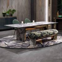 China Designer Stainless Steel Leather Shoe Stool Luxury Lounge Furniture Personalized Modern for Apartment for sale