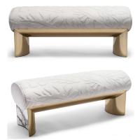 China Designer Stainless Steel Leather Shoe Stool Luxury Lounge Furniture Personalized Modern for Apartment for sale