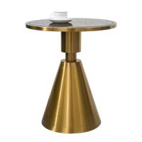 China Marble Modern Coffee Table Luxury Living Room Furniture Stainless Steel Side Table Exquisite Small Design for sale