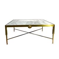 China Modern Stainless Steel Marble Square Coffee Table Luxury Living Room Furniture High End Design for sale