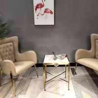 China Modern Stainless Steel Marble Square Coffee Table Luxury Living Room Furniture High End Design for sale