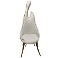 China Customized Pure Copper Cat Chair Luxury Lounge Furniture Creative Leather Back for Bedroom Leisure for sale