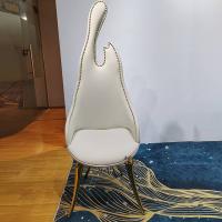 China Customized Pure Copper Cat Chair Luxury Lounge Furniture Creative Leather Back for Bedroom Leisure for sale