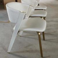 China Nordic Style Microfiber Leather Dining Chair Set Metal Furniture for Restaurant for sale