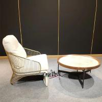 China Wooden Frame Marble Top Coffee Table Luxury Living Room Furniture Stainless Steel Legs Custom Design for sale