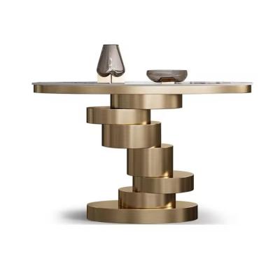 China Nordic Modern Entryway Furniture Steel Oval Coffee Side Table for Living Room Apartment for sale