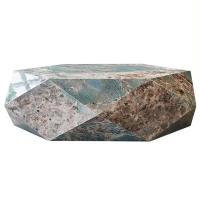 China Marble Patterned Granite Coffee Table Luxury Living Room Furniture Diamond Shape Multi Shape for sale