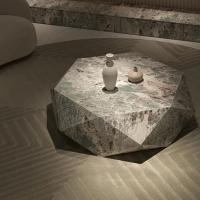 China Marble Patterned Granite Coffee Table Luxury Living Room Furniture Diamond Shape Multi Shape for sale