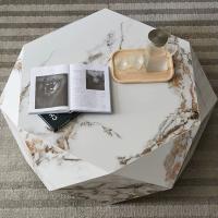 China Marble Patterned Granite Coffee Table Luxury Living Room Furniture Diamond Shape Multi Shape for sale