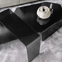 China Acrylic Water Ripple Coffee Table Luxury Living Room Furniture Creative Designer Style Irregular Transparent for sale