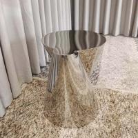 China Color Bright Stainless Steel Side Table Luxury Living Room Furniture Modern All In One Design for sale