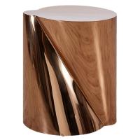 China Color Bright Stainless Steel Side Table Luxury Living Room Furniture Modern All In One Design for sale