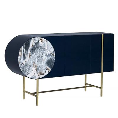 China Wooden Storage Side Cabinet Modern Entryway Furniture Solid Color Living Room Kitchen Decor for sale