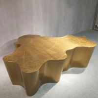 China Stainless Steel Irregular Stump Design Coffee Table Luxury Living Room Furniture Gold Silver Color for sale