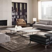 China Italian Modern Simple Coffee Table Luxury Living Room Furniture Stainless Steel Square Marble for sale