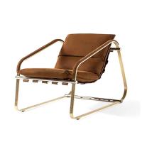 China Personalized Armrest Cushion Lounge Chair Luxury Lounge Furniture Metal Leisure for Garden for sale