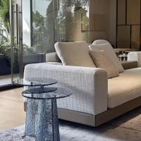 China Water Ripple Transparent Coffee Table Luxury Living Room Furniture Corner Table Designer Light Style for sale