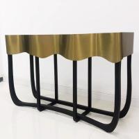 China Tempered Glass Stainless Steel Corner Table Modern Entryway Furniture Creative Customized Living Decor for sale