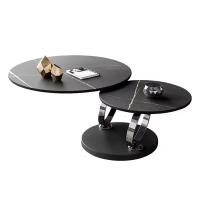 China Rotatable Splicing Design Coffee Table Luxury Living Room Furniture Stainless Steel Solid Color for sale
