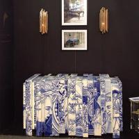 China Rome Painting Corner Table Modern Entryway Furniture Italian Designer Luxury Hotel Storage for sale