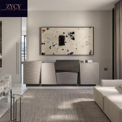 China Customized Italian Dining Side Cabinet Modern Entryway Furniture Irregular Geometric Luxury Storage for sale
