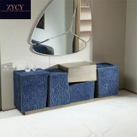 China Customized Italian Dining Side Cabinet Modern Entryway Furniture Irregular Geometric Luxury Storage for sale