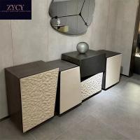 China Customized Italian Dining Side Cabinet Modern Entryway Furniture Irregular Geometric Luxury Storage for sale