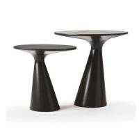 China Modern Round Coffee Table Luxury Living Room Furniture Stainless Steel Glass Side Table for sale