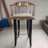 China Velvet Personalized Living Room Chair Luxury Lounge Furniture Pure Copper Art Dining for Villa for sale